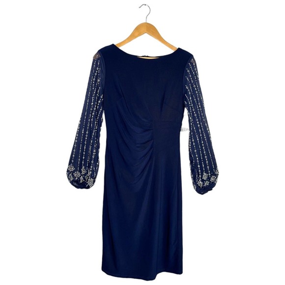 MARINA | Dresses | New Marina Round Neck Beaded Lace Long Sleeve Side ...
